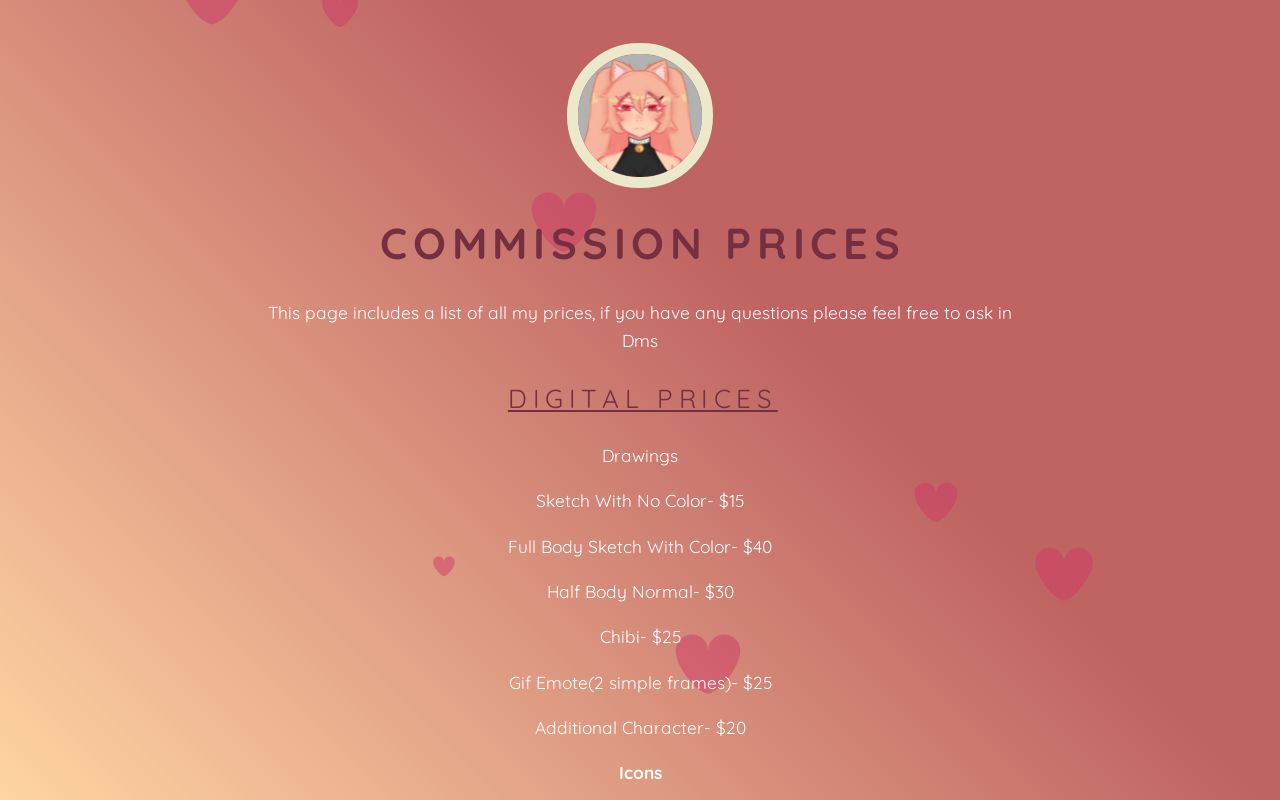 Commission Prices